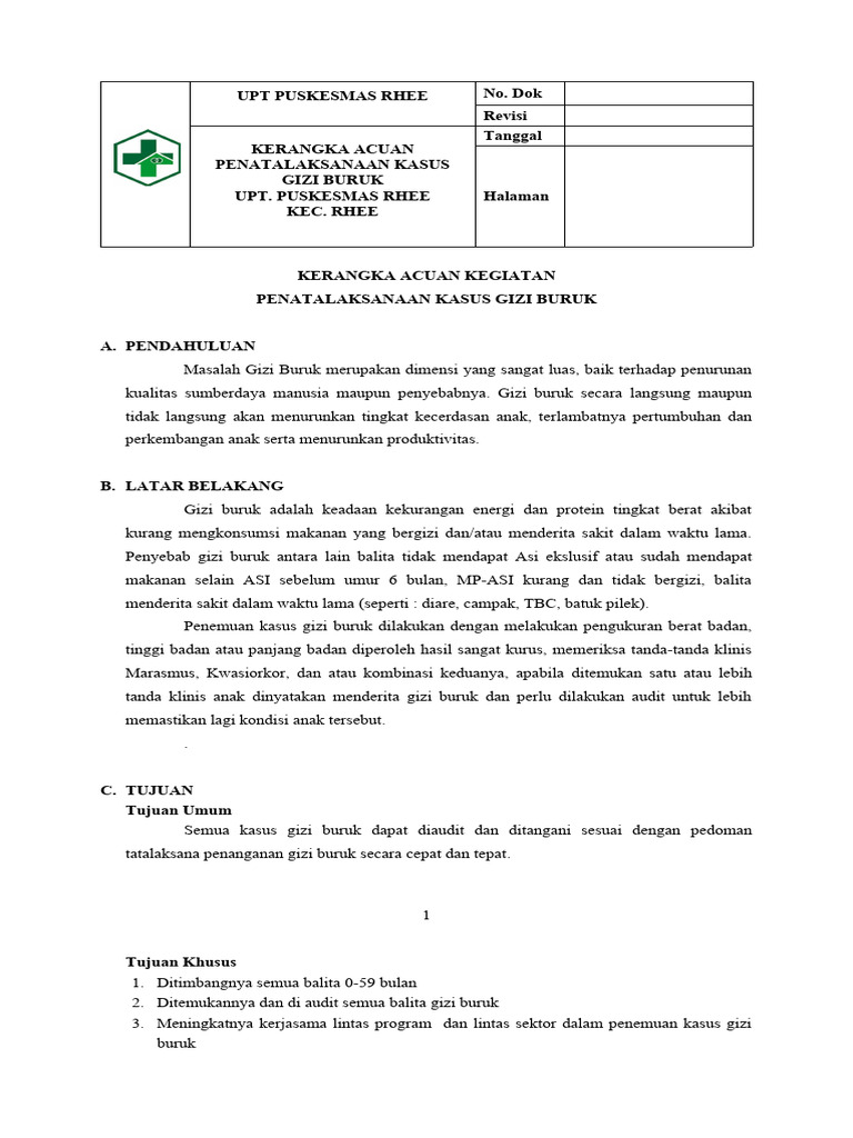 Kak Tatalaksana Gizi Buruk | PDF | Kesehatan Holistik