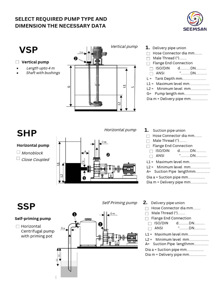 Spe - Selection of Pump - Seemsan | PDF