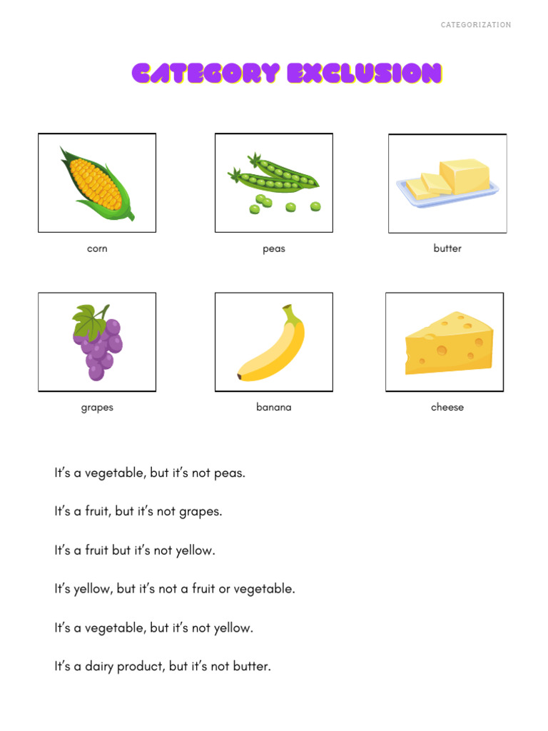 Category Exclusion | PDF | Fruit | Drink