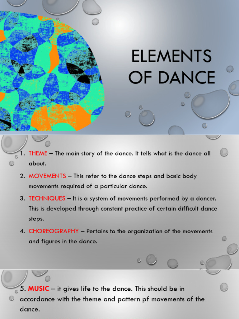 Elements Importance Dos Donts of Dance | PDF