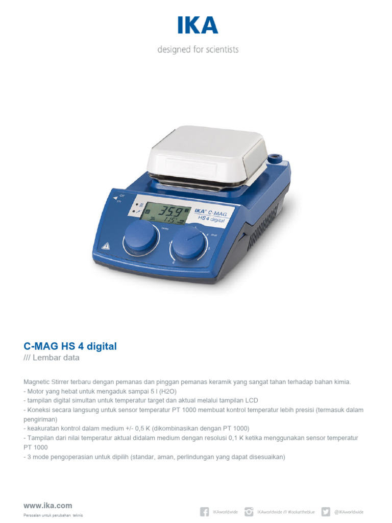 Lembar Data C-MAG HS 4 Digital | PDF