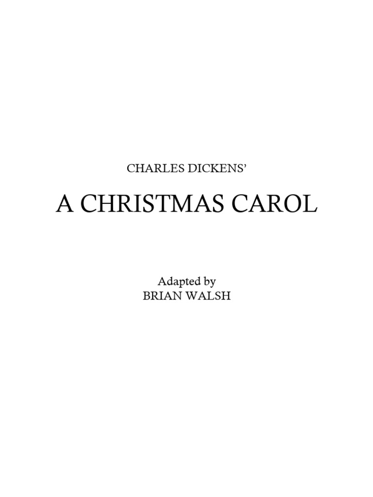 A Christmas Carol Script | PDF | Ebenezer Scrooge | A Christmas Carol