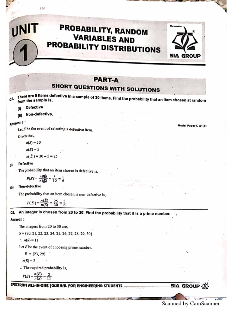 Probability and Statistics | PDF