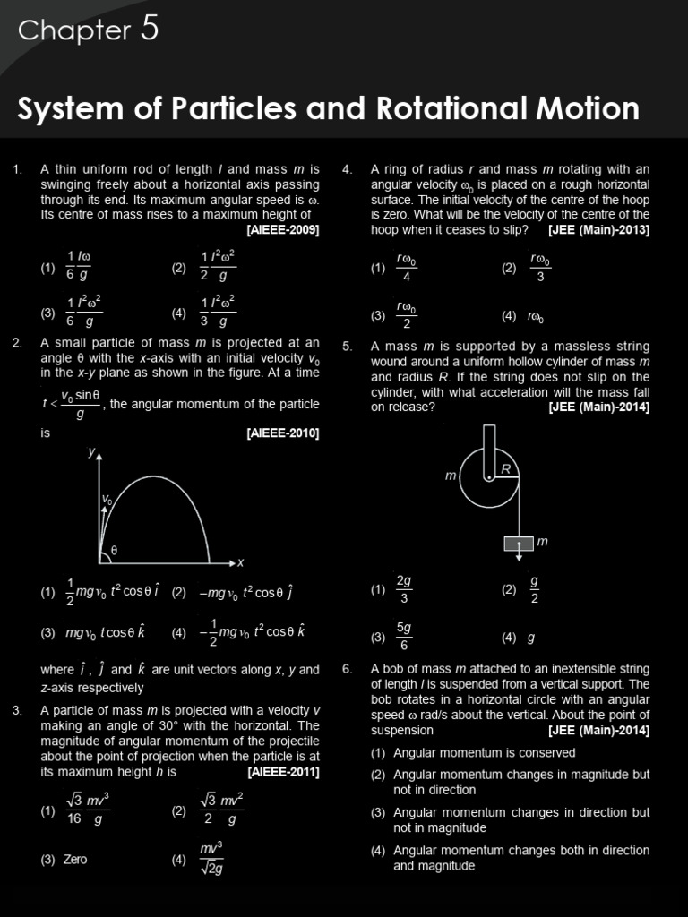 Rotation Pdf Rotation Around A Fixed Axis Angular Momentum