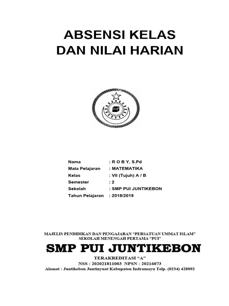 COVER Absen Kelas | PDF