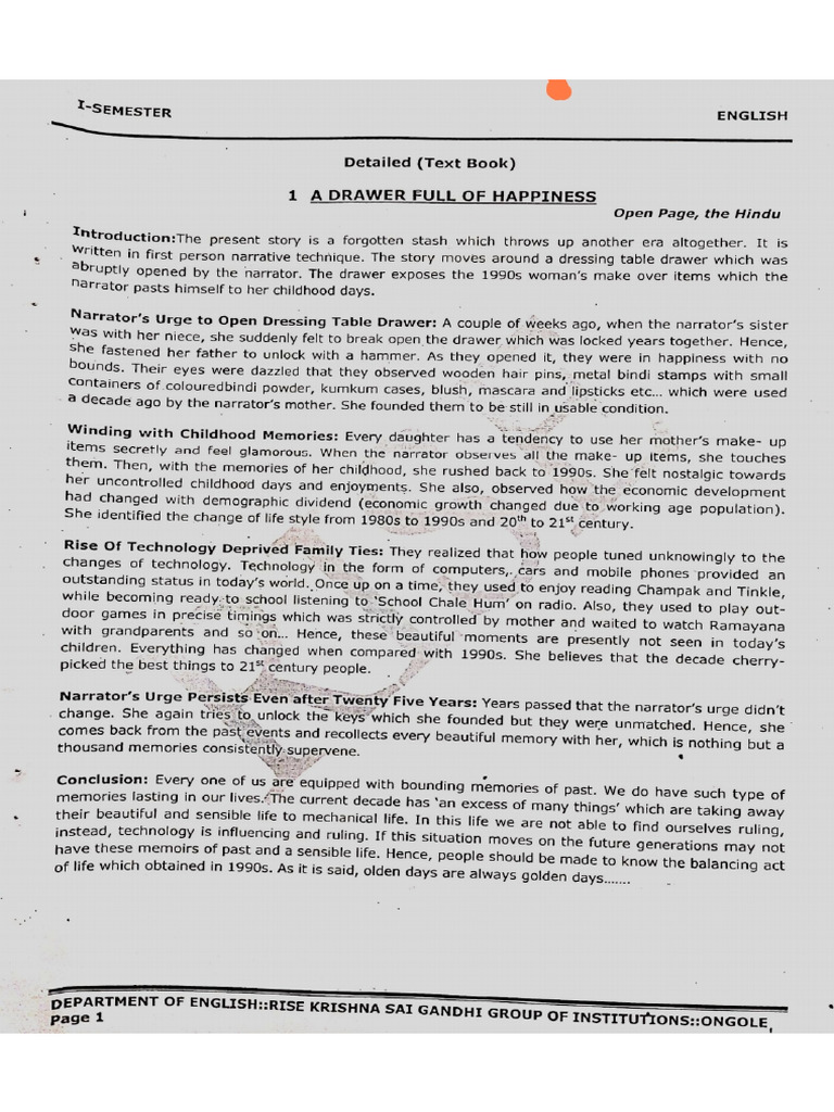 1-1 English Material | PDF