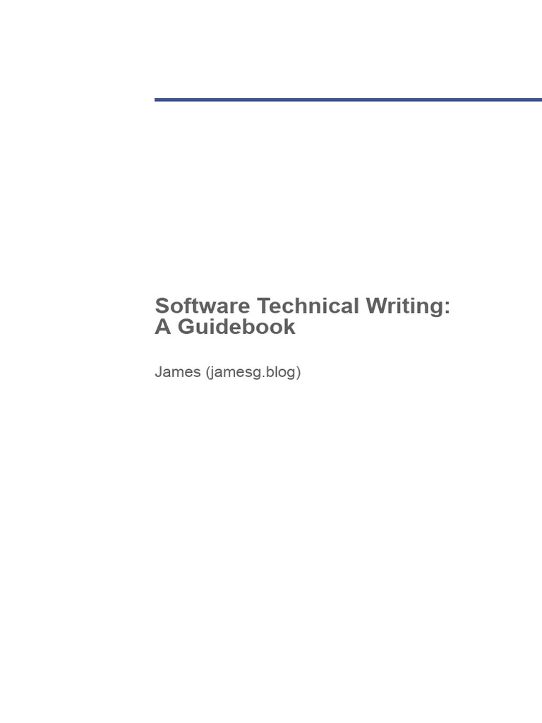 Book Tech Writing | PDF | Documentation | Software