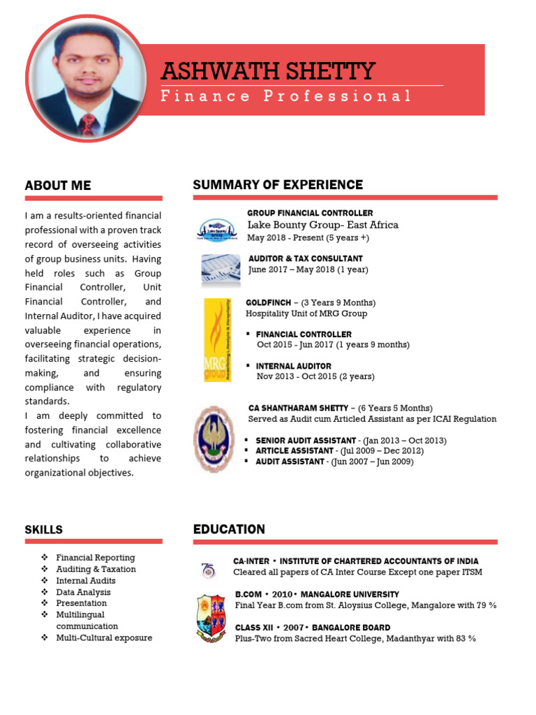 Ashwath Shetty CV | PDF | Audit | Internal Audit Ashwath Shetty CV | PDF | Audit | Internal Audit