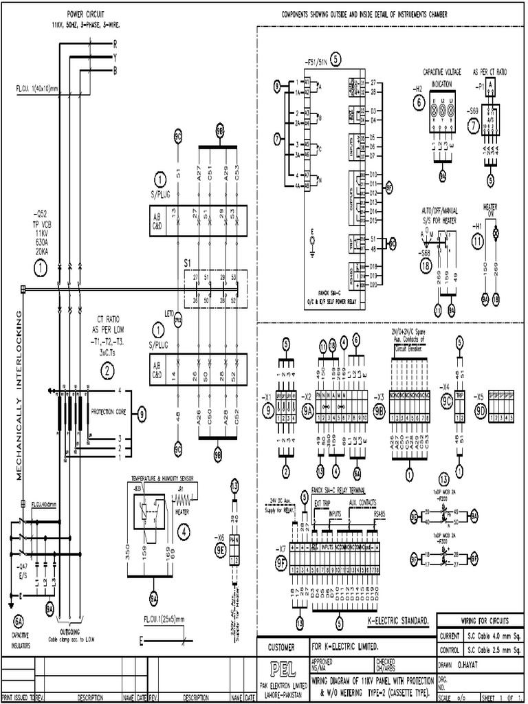 KE TYPE 2 MV Panel Wiring Drawing R | PDF