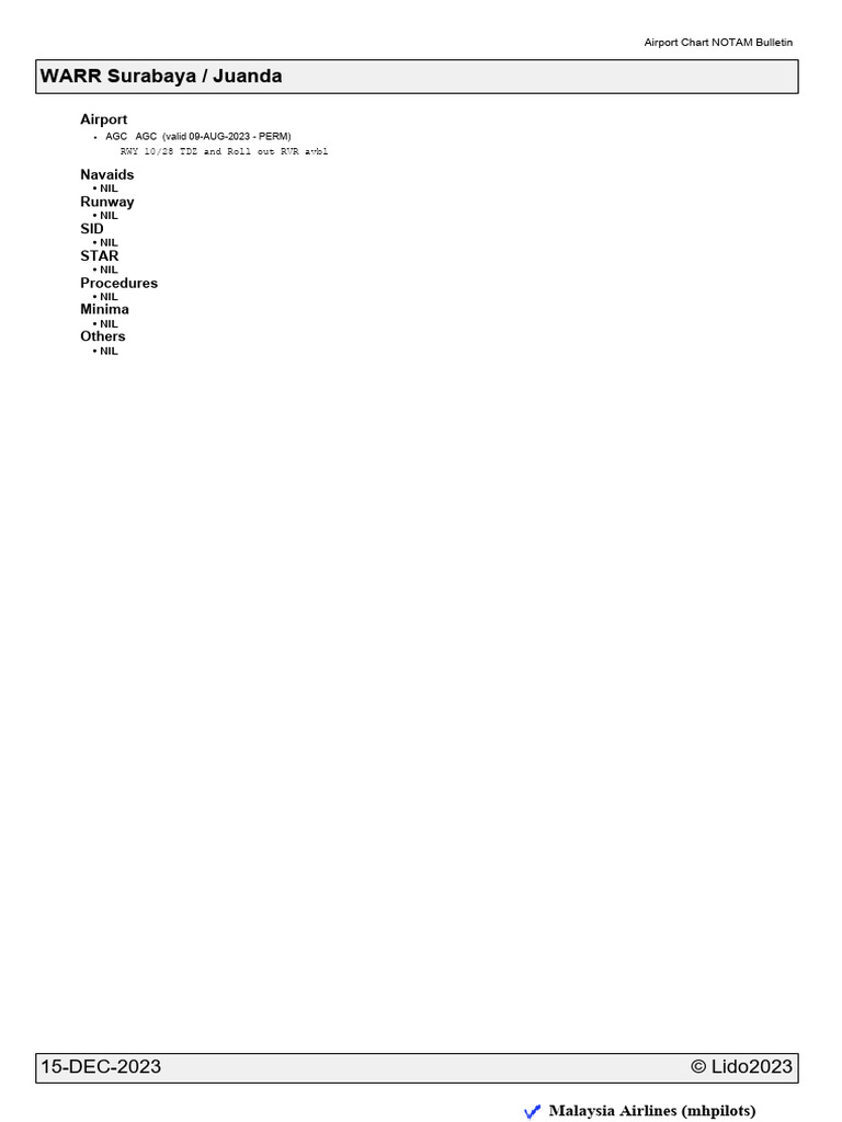 WARR Airport Operations Overview | PDF | Air Traffic Control | Aviation