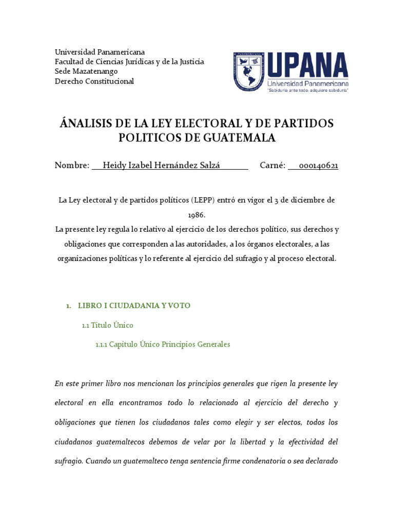 Ley Electoral | PDF | Elecciones | Responsabilidad