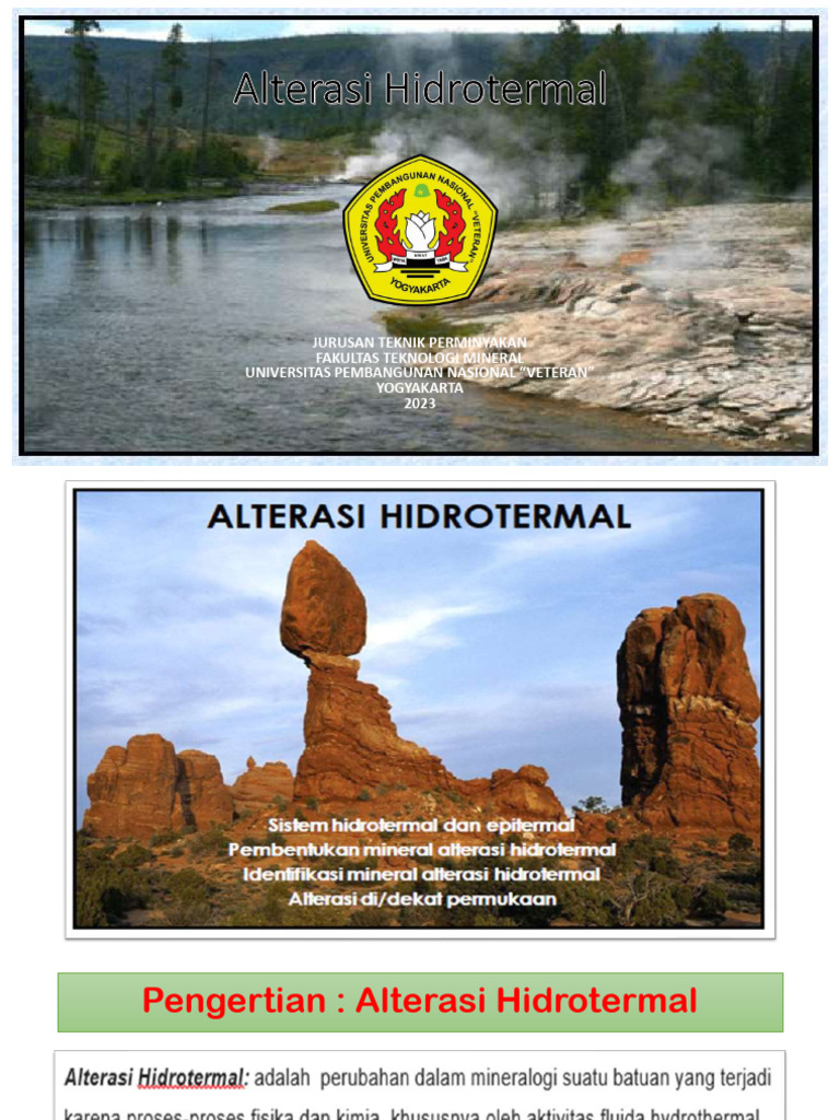 13 Kuliah Alterasi Hidrotermal 2023new | PDF