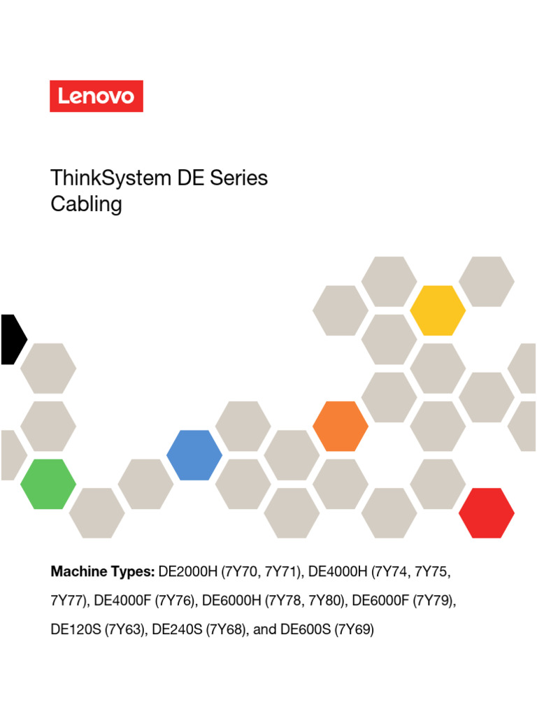 Lenovo DE Series Cabling Diagram - Install-Hw-Cabling | PDF ...