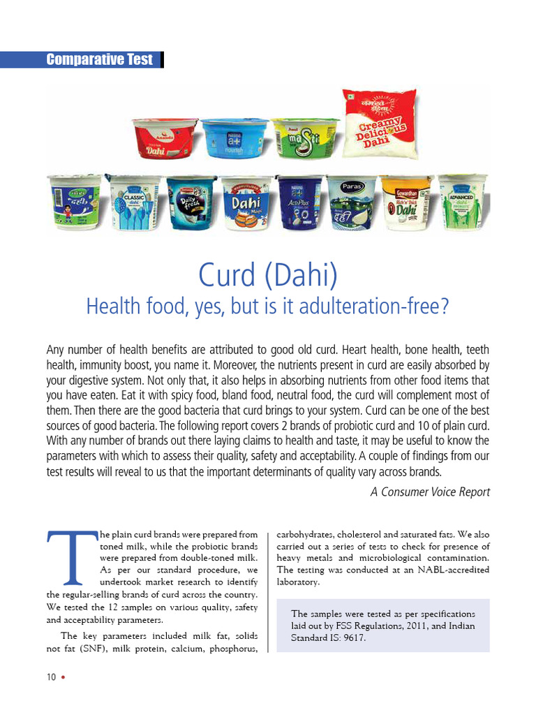 Curd | PDF | Milk | Yogurt