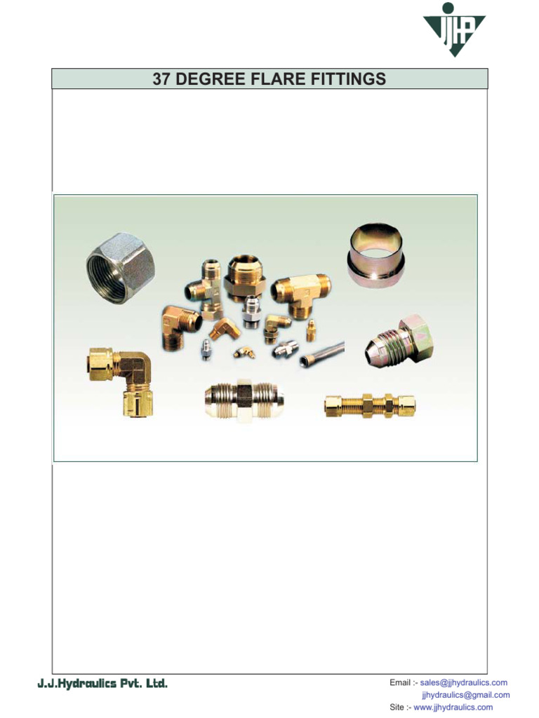 37 Deg Flare Fitting | PDF