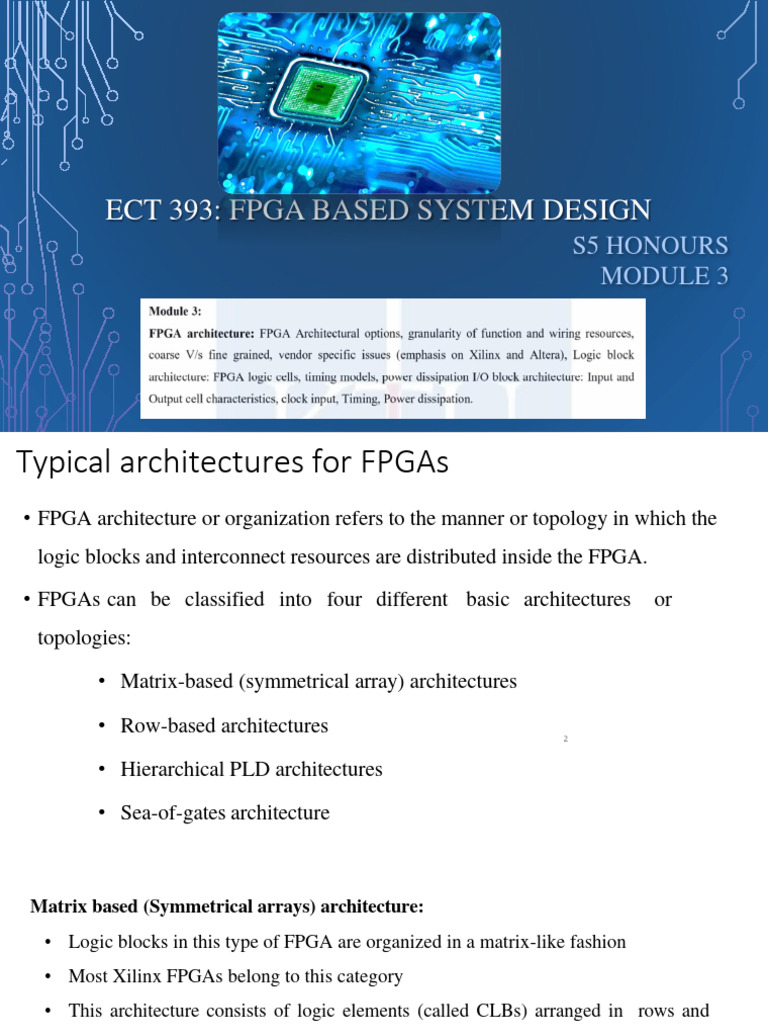 Module 3 - Full | PDF | Field Programmable Gate Array | Logic Gate