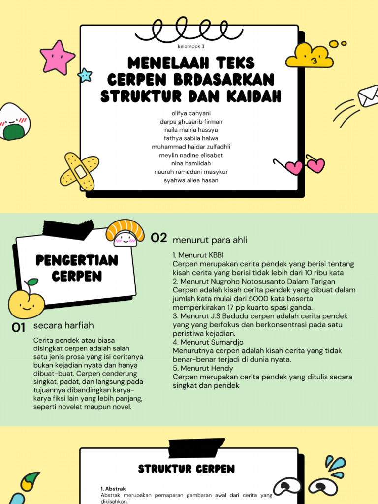 Menelaah Teks Cerpen Brdasarkan Struktur Dan Kaidah | PDF