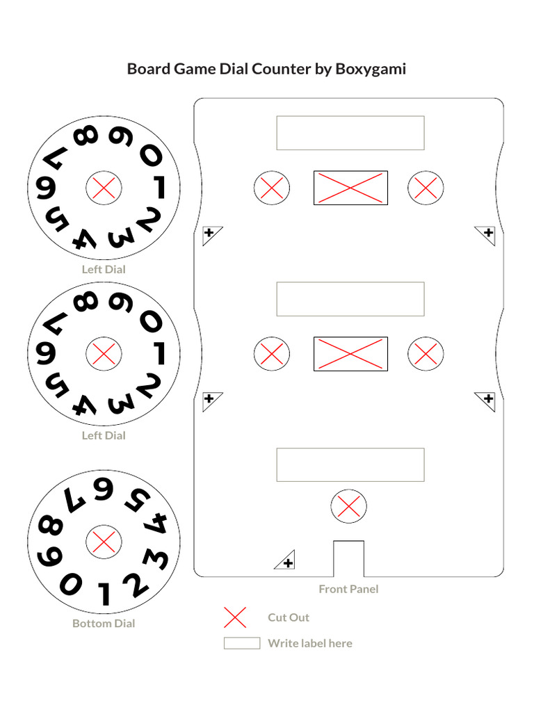 Board Game Dial Counter | PDF