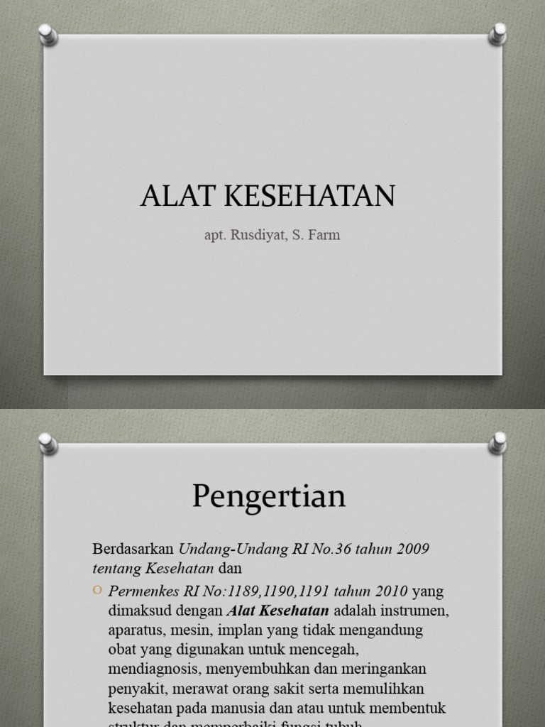 Pengenalan Alat Kesehatan | PDF