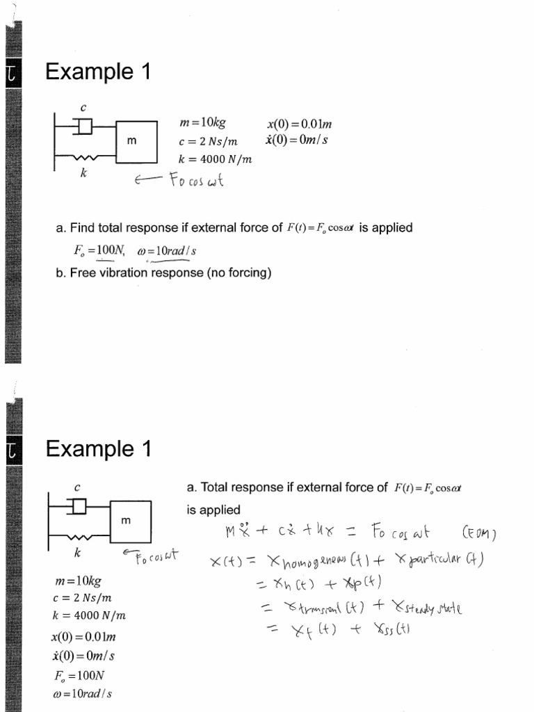 L6-3 - Forced Vibration 3 - Notes | PDF L6-3 - Forced Vibration 3 - Notes | PDF