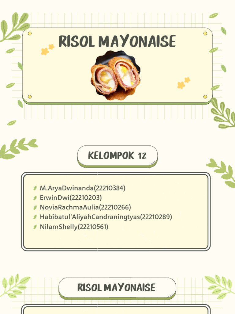 Kelompok 12 Risol | PDF