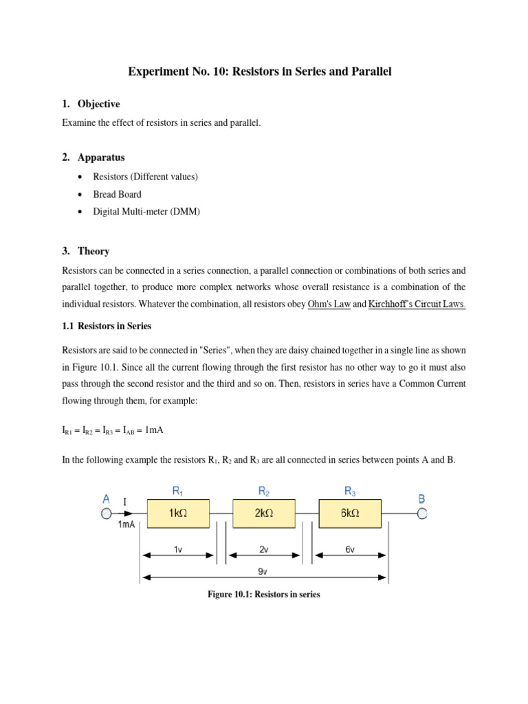 Ilovepdf Merged Pdf Series And Parallel Circuits Resistor