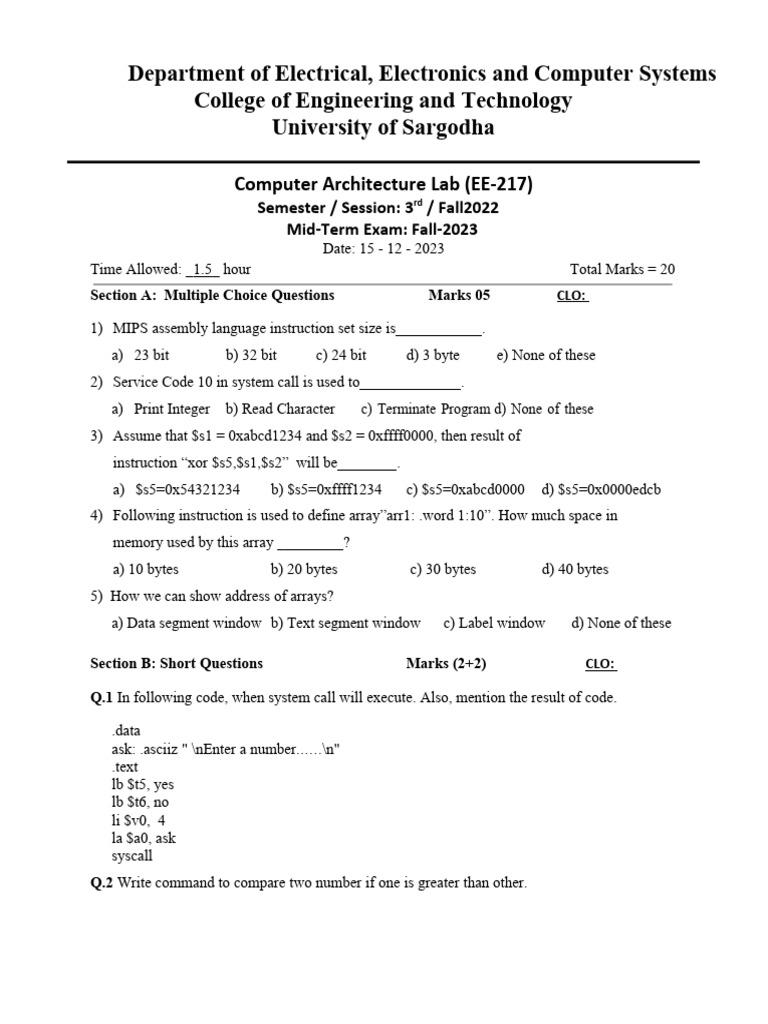 CA Obe Folder | PDF | Bit | Computer Engineering