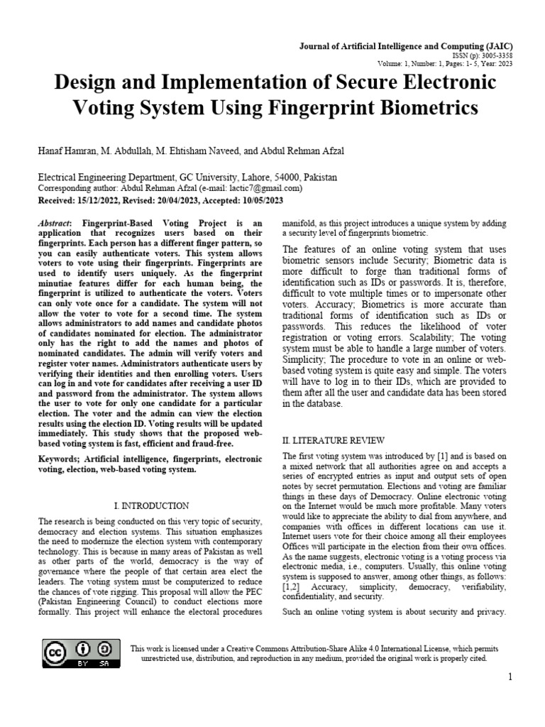 Design and Implementation of Secure Electronic Vot | PDF | Electronic ... Design and Implementation of Secure Electronic Vot | PDF | Electronic ...