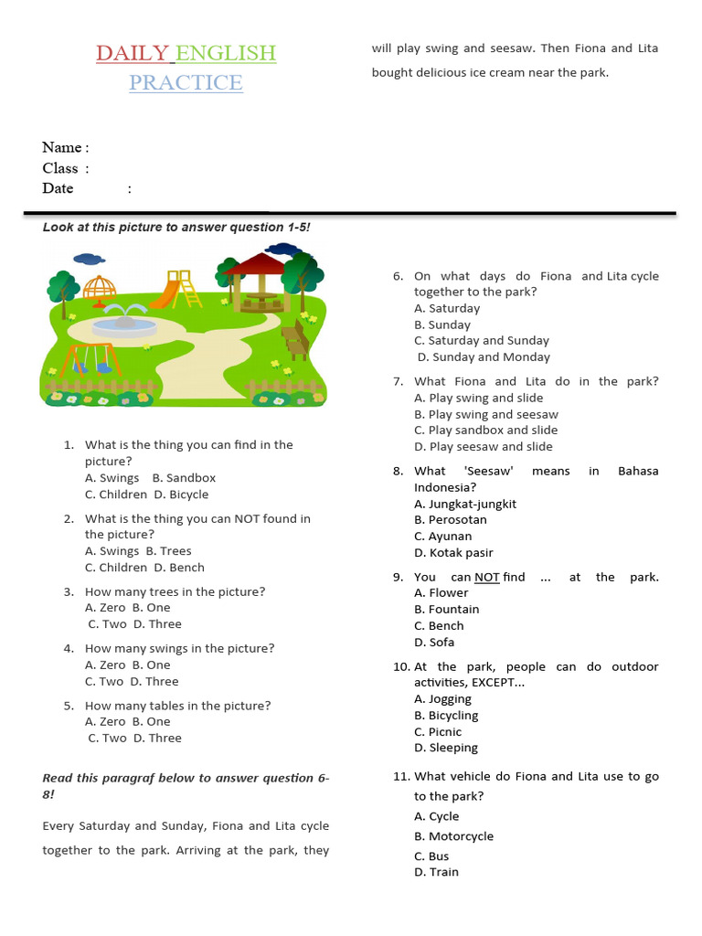 Daily English Practice | PDF