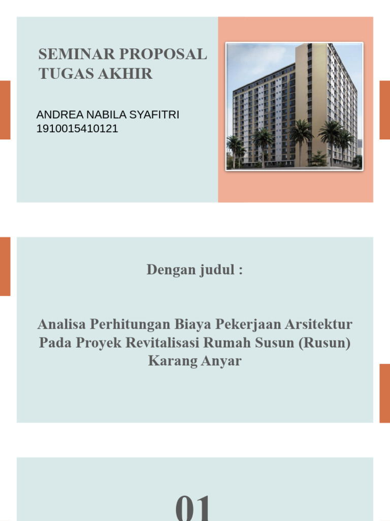 Analisa Biaya Arsitektur Rusun Koka | PDF