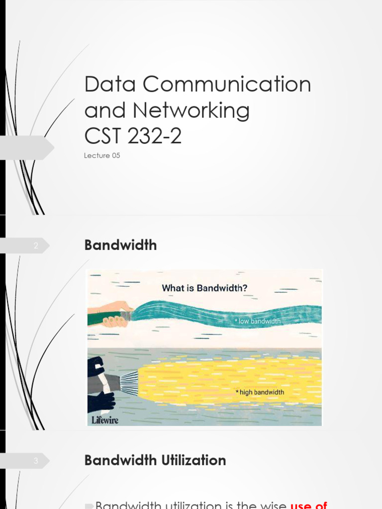 Bandwidth Utilization | PDF