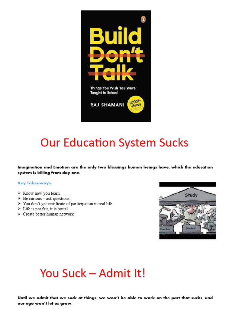 Build - Don't Talk - Raj Shamani | PDF