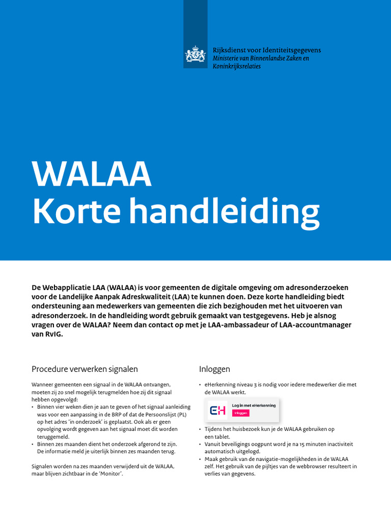 WALAA Instructie | PDF
