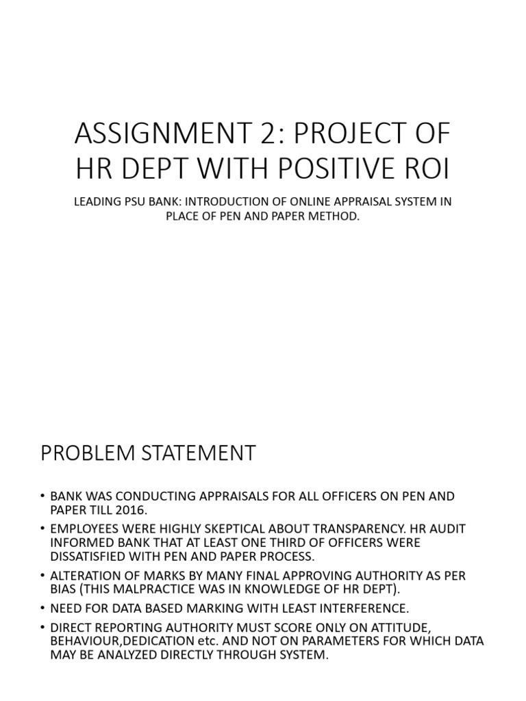 Performance Appraisals Analytics | PDF