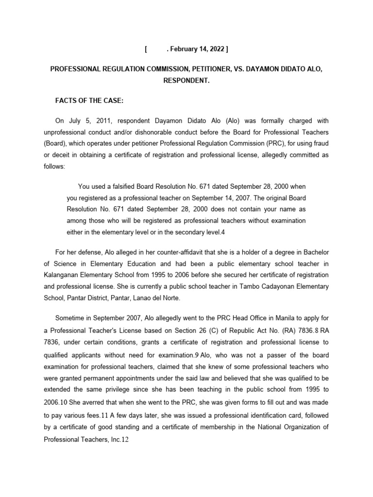 Digested Cases For Legal Aspects in School Administration and ...