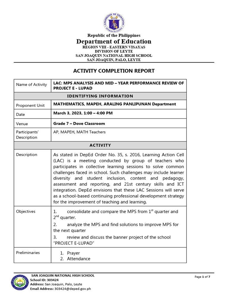 Acr - Lac MPS | Download Free PDF | Mentorship | Educational Technology