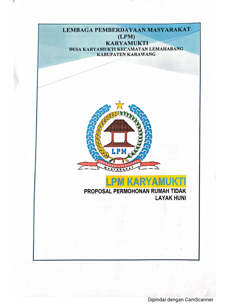 Proposal LPM Desa Karyamukti | PDF