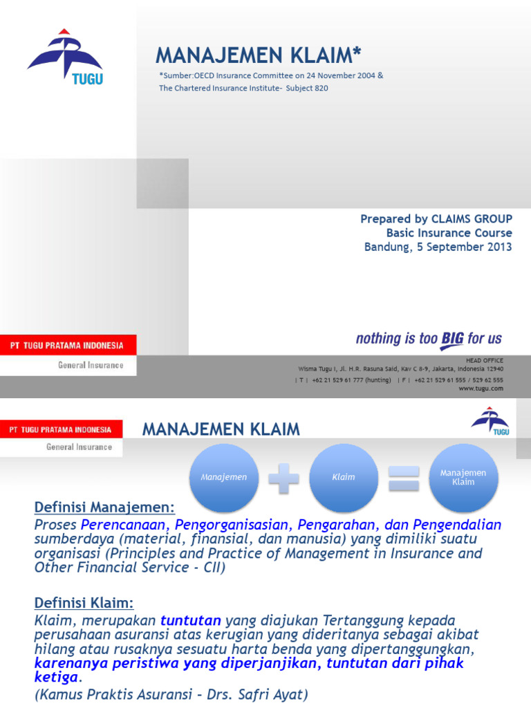 BIC Claim Management | PDF