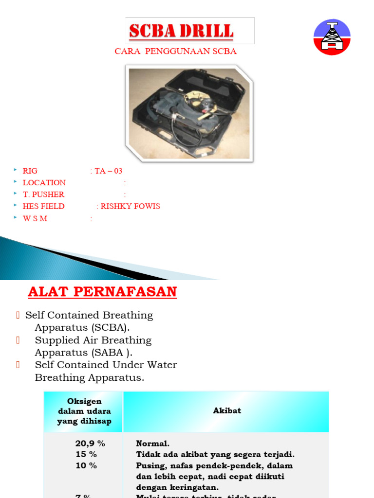 01.DRILL_SCBA & H2S_RSF | PDF