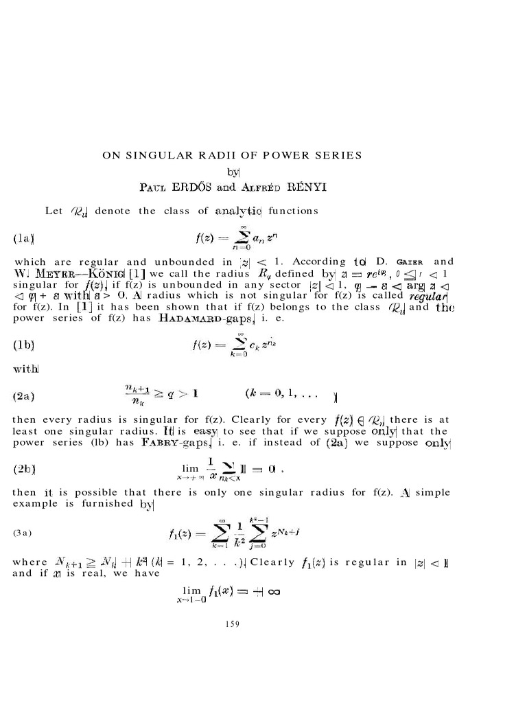 1958 11sequences | PDF | Power Series | Complex Analysis