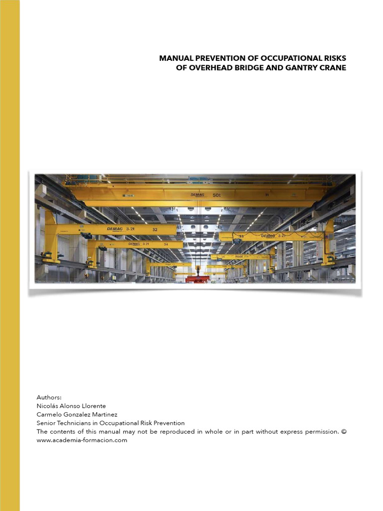OVERHEAD BRIDGE AND GANTRY CRANE MANUAL - Compressed | Download Free PDF | Occupational Safety ...