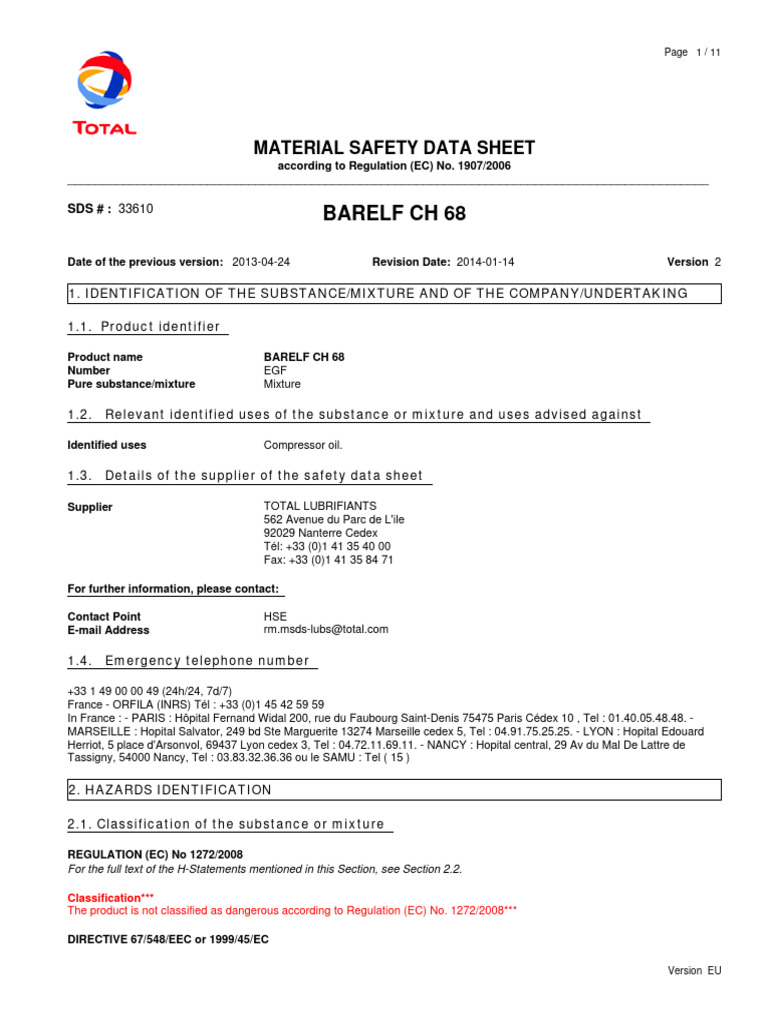 Barelf CH 68 V2 | PDF | Personal Protective Equipment | Combustion