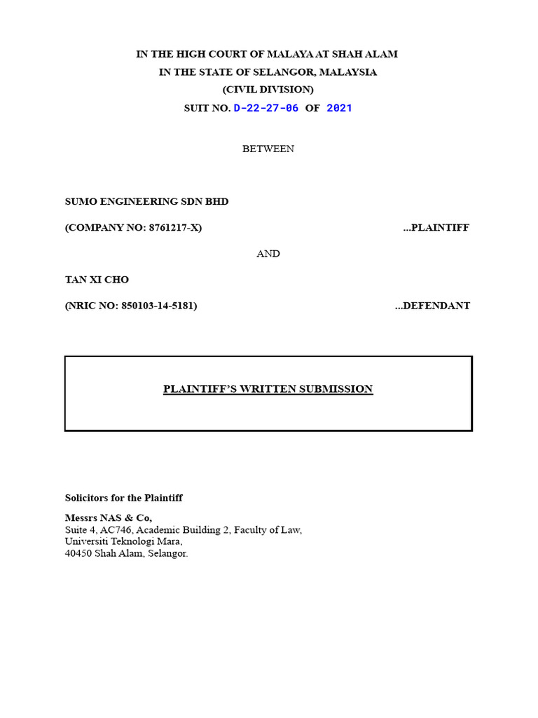 Mareva Injunction Application in Malaysia | PDF | Injunction | Government Institutions