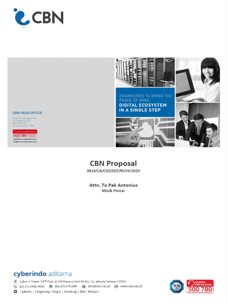 CBN Quotation-Klinik Pintar 2 | PDF | Computer Network | Internet Service Provider