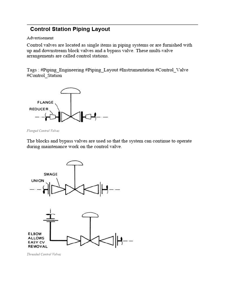 Control Station Piping Guide | PDF | Computers