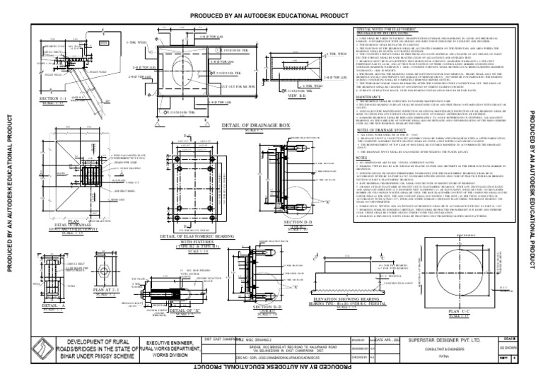 Produced by An Autodesk Educational Product: Detail of Drainage Box ...