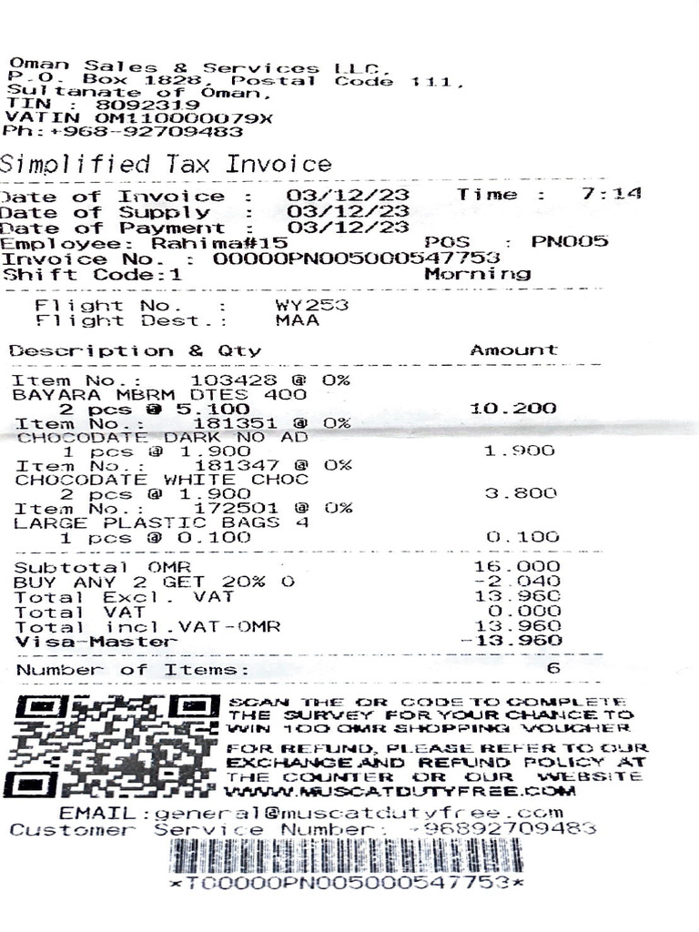 Supermarket Bill | PDF | Taxes | Government Finances