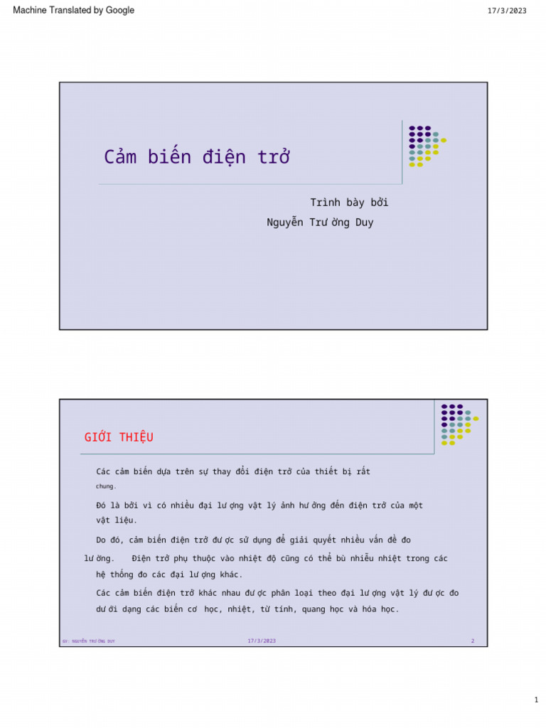 Chương 2 Resistor Da Dich | PDF