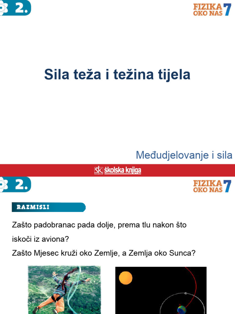 SK 11. Sila Teza I Tezina Tijela | PDF