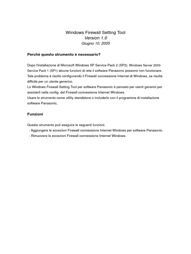 Windows Firewall Setting Tool OI | PDF